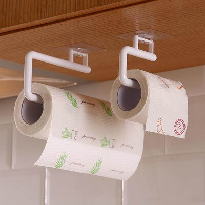 Perforation-free kitchen paper towel rack Roll paper rack