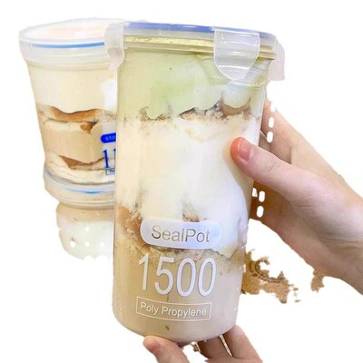 Cheese jar food-grade fresh-keeping box, mille-feuille cake