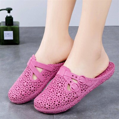 Wrapped Toe Breathable Slippers Women Summer Outer Wear
