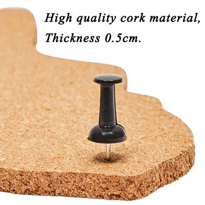 Cork World Map Puzzle Toy World Travel Footprint Photo Backg