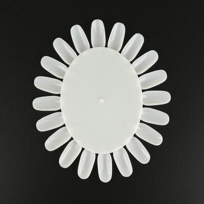 10 Pair 2 color Nail Art Tips Comestic Practice Round Wheel