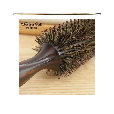 Round Hair Comb Curling Hair Brush Ceramic Iron Barrel Comb1