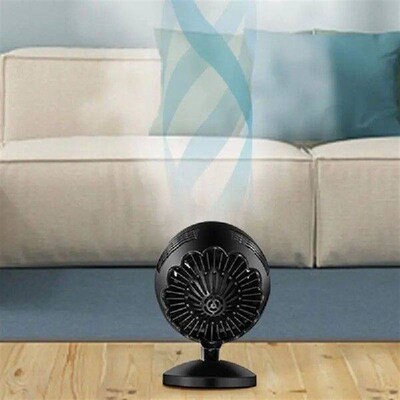 Double-blade Turbine Table Tiny Round Fan Quiet Operation