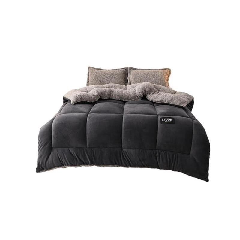 Super warm winter flannel quilt comforter blanket bed duvet1