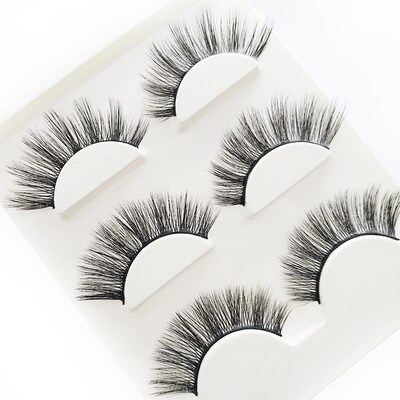 3 pair of Reusable Eyelash Stickers Waterproof and Long Last