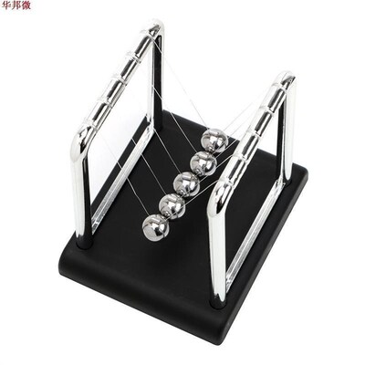 Newtons Cradle Desk Table Decor Metal Pendulum Ball Newton
