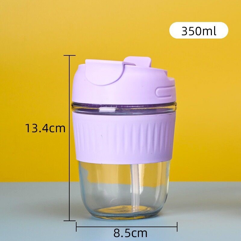 Double Drinking Cup, Large Capacity Internet Celebrity Glass