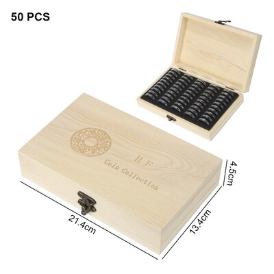 Coins Storage Box 20/30/50/100PCS Adjustable Antioxidative W