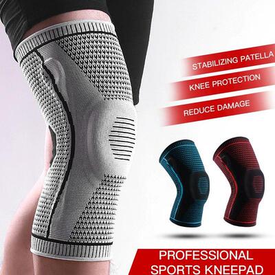 Silicone+Full+Knee+Brace+Strap+Patella+Medial+Support+Dropsh