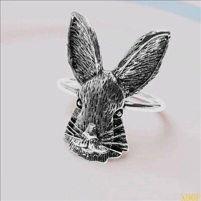 X90F Set of 6 Alloy Material Napkin Buckles Tissue Rings