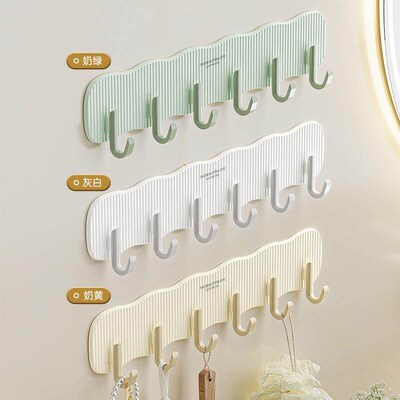 No-drill adhesive wall hooks with strong load-bearing capaci