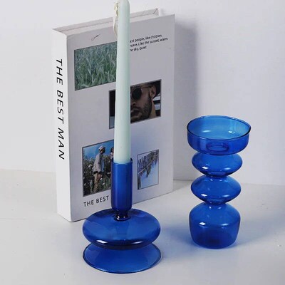 luxury Glass Candle Holder Home Decor Vase Wedding Decoratio