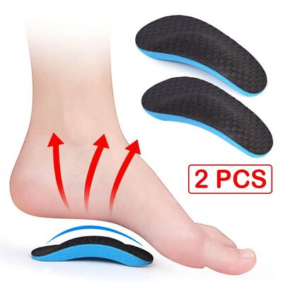 2pcs High Arch Support Insoles Pads EVA Flat Feet Orthotic H