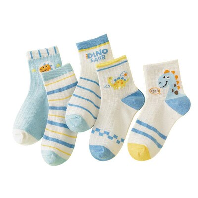 Zhuji Kids MidCalf Mesh Socks SpringSummer Thin Baby Cotton