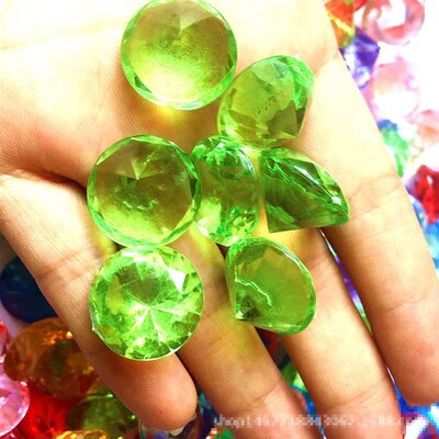 50pcs Crystal Gem Diamond Jewels reasure Chest Pirate Confet