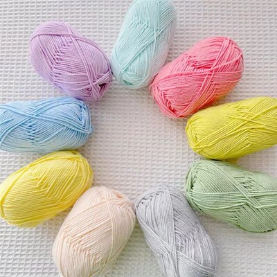 A1-1 50g/Set Soft Milk Cotton Yarn for Crochet Threads for K