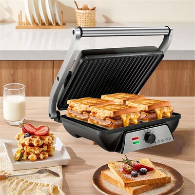 2000W Large Size Customized Panini Machine Grilled Steak