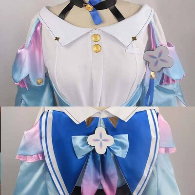 March 7th Cosplay Costume  Big Size March 7th Dress Wig Role