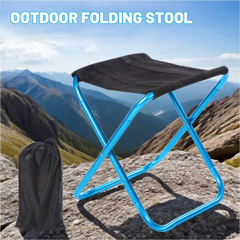 Outdoor Aluminium Alloy Portable Folding Picnic Camping Stoo