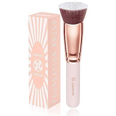 Flat Top Kabuki Foundation Brush - Premium Makeup Face Br