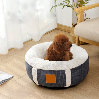 Pet Dog Bed Basket Warm Round For Small/Medium Dogs Chihuahu