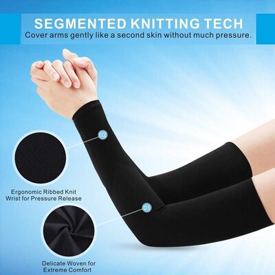 4Pairs Unisex Arm Sleetves Cover UV Sun Protection Men Sleev