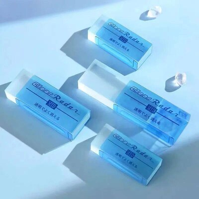 1pcs Japanese Clear Erasers Pencil Erasers Transparent Rubbe