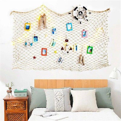 Fishing Net Navy Wall Hangings Studio Prop Room Home Decor