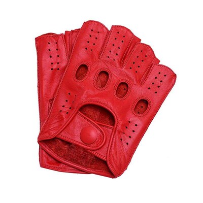 New Arrival Mens Leather Gloves Driving Unlined Goatskin Hal