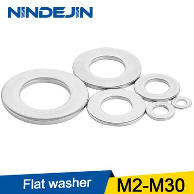 1/100pcs Flat Washer M2 M2.5 M3 M4 M5 M6 M8 M10 M12 M14 M16