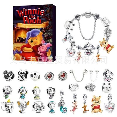 New Stitch Christmas Calendar Alloy Blind Box Decorations 24