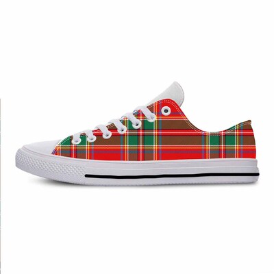 Red Scottish Stewart Clan Tartan Plaid Royal Funny Casual Cl