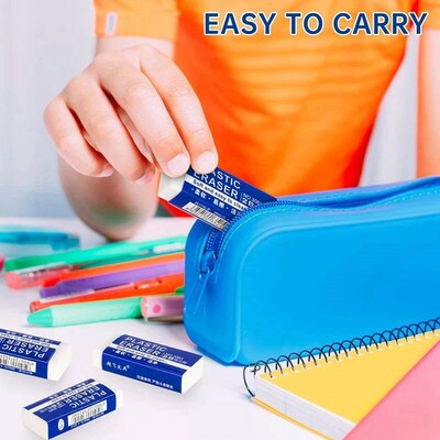 12 Pack Pencil Erasers Set White Erasers Set For School, Art