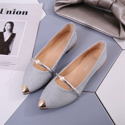 Summer 2018 Womens Shoes Pointed Toe Flat Shallow Slipon Sho