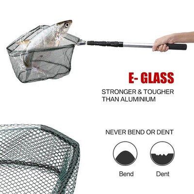 Fishing Landing Net Aluminum Alloy Durable Telescoping Exten