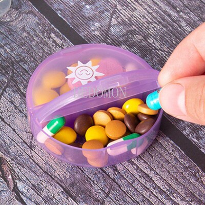 Rainbow 7 Days Pill Box Organizer Plastic Storage Box Contai