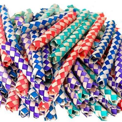 5 PCS Creativity DIY Finger Traps Classic Natural Chinese Ba