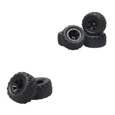 RC Wheels and Tires Set Sturdy Lightweight DIY Accessor RC