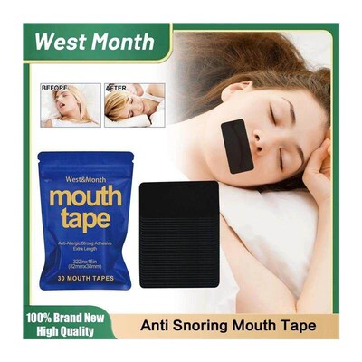 30pcs Anti Snoring Mouth Tape Nighttime Sleeping Mouth Breat