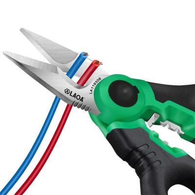 LAOA Electrician Scissors 6 inch Wire Cutter Crimpper Stainl