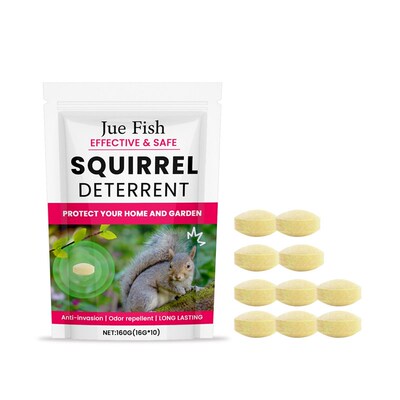 Jue Fish Squirrel Repellent Pellets - Home and Outdoor Use,