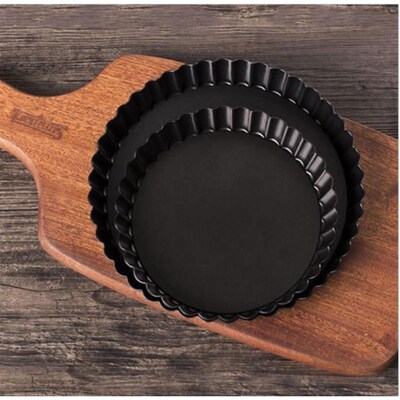 Flan Tin Tart Pie Pan Fluted Cake Baking Tray不粘菊花边派盘