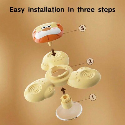 Airplane Travel Toys for Kids : Suction Cup Spinner Toys for