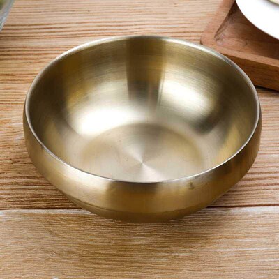 Double thick stainless steel bowl Korean 304 stainless steel