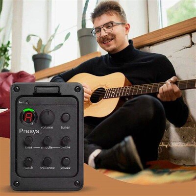 201 Guitar Pickups Onboard Preamp System 4 Band Acoustic