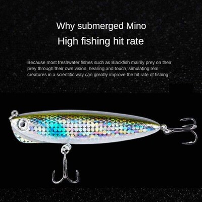 1~10PCS 7cm 14g Pencil Sinking Fishing Lure Noise