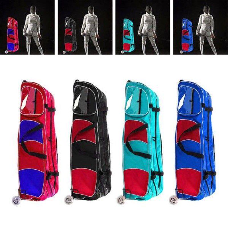Fencing Bag with Wheels Oxford Cloth Holder with