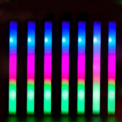 LED Glow Sticks Colorful Flashing Stick Toys Last Up 10H