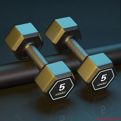 Hexagonal dumbbell 5KG10kg dumbbell arm muscle wrap fitness