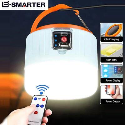 Outdoor+Solar+LED+Camping+Lights+USB+Rechargeable+Tent+Porta